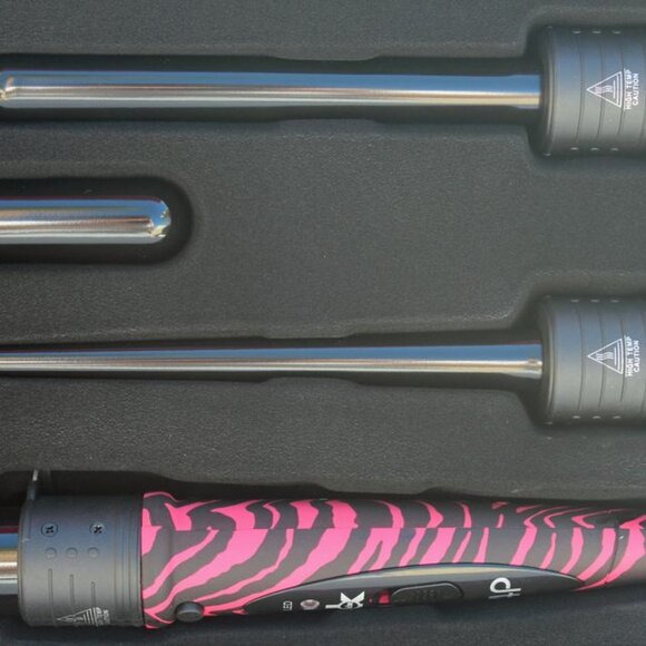 Kor International | Hair | Hsk 55 Professional 4inone Curling Set Pink Zebra | Poshmark